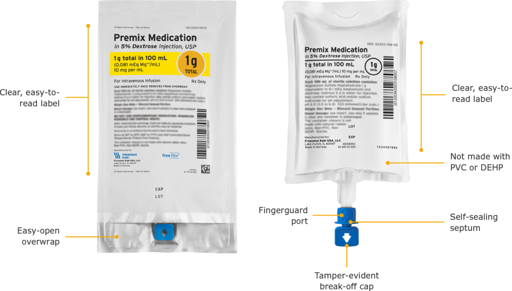 Quality Premix Medications in freeflex® IV bags from Fresenius Kabi