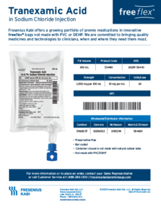 Tranexamic Acid Injection | Fresenius Kabi
